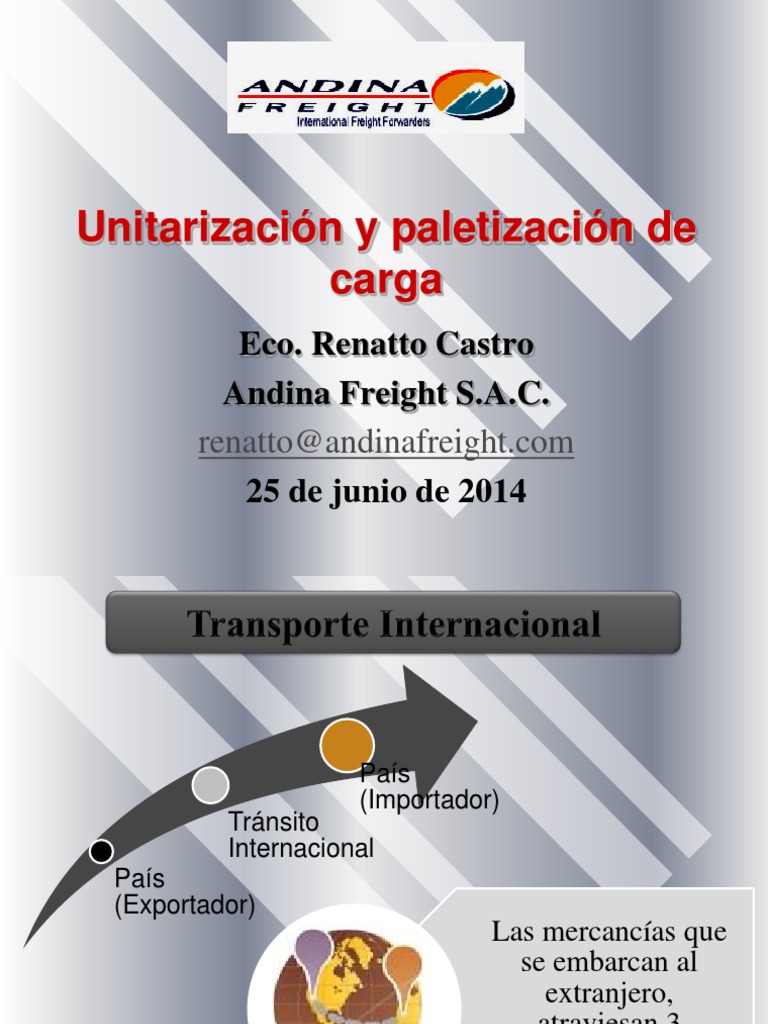 Unitarización y Paletización de Carga PDF | PDF | aduana | Transporte