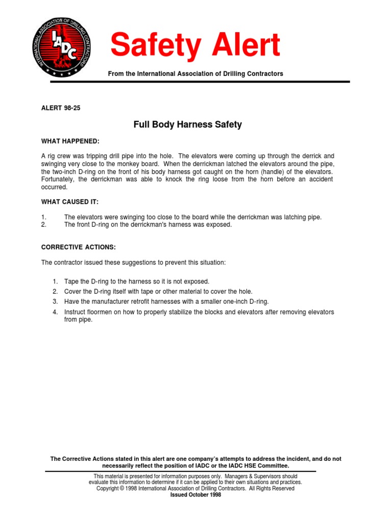 Full-Body Harness Safety | PDF