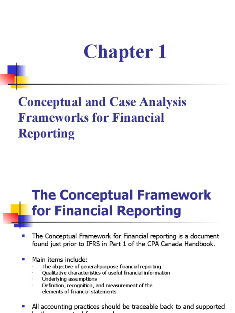 Conceptual and Case Analysis Frameworks For Financial Reporting | PDF ...