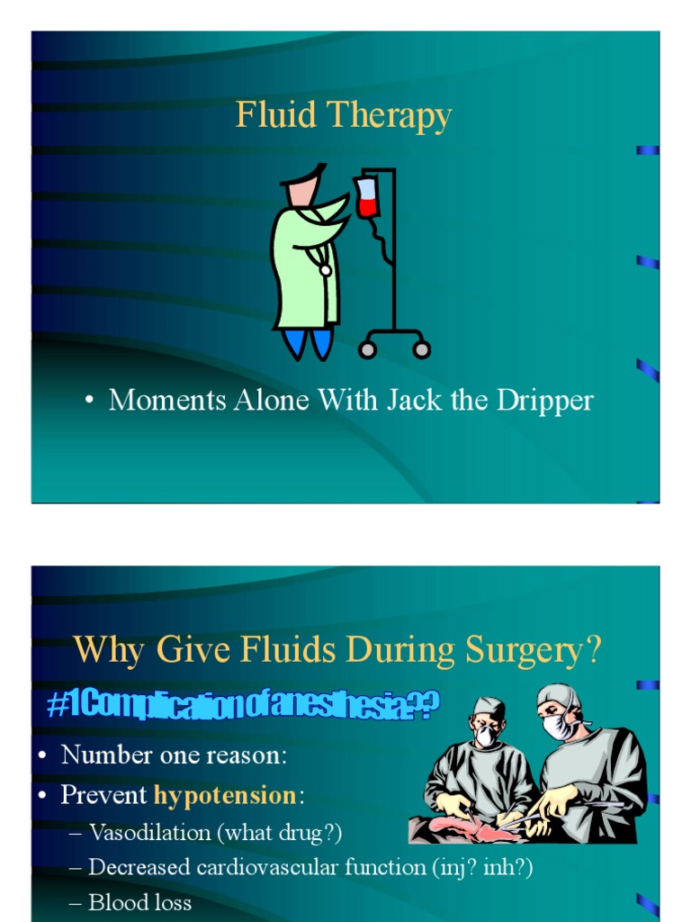 Fliud Therapy | PDF | Dehydration | Intravenous Therapy