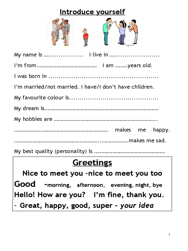 Introduce-Myself-For-Busy-Teacher | PDF