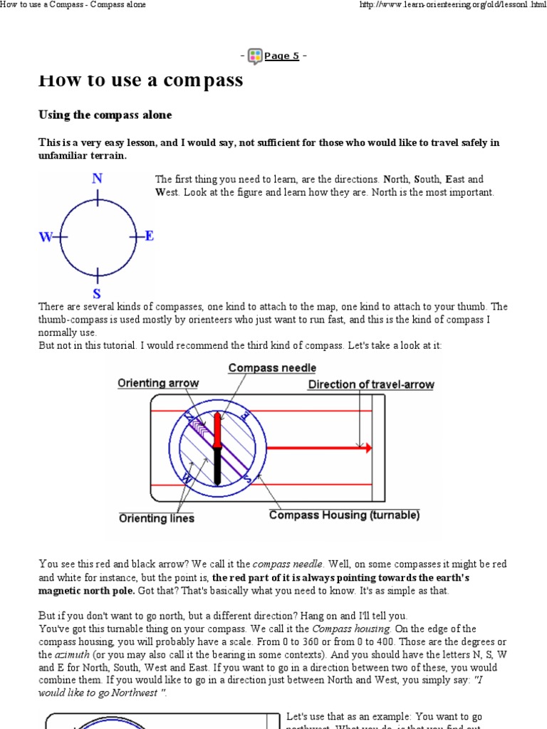 How to use a Compass - Comp.. | Compass | Navigation