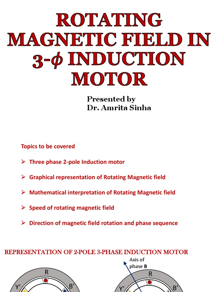 2-Rotating Magnetic Field | PDF | Magnetic Field | Electric Motor
