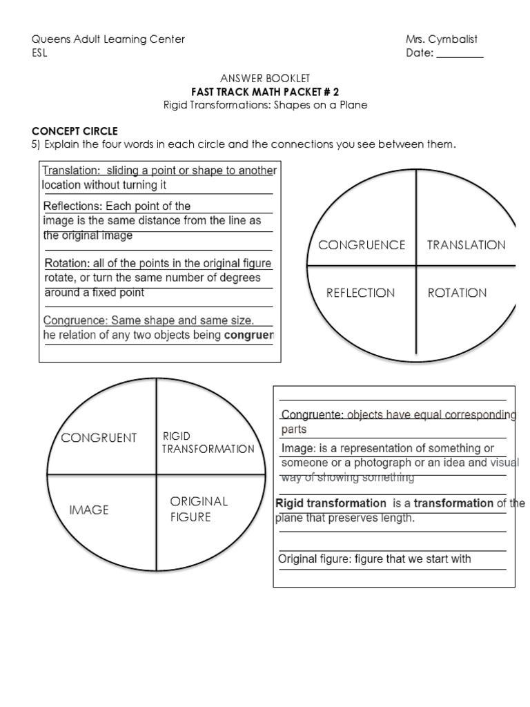 Fast Track Math Packet # 2 | PDF | Cartesian Coordinate System | Euclid