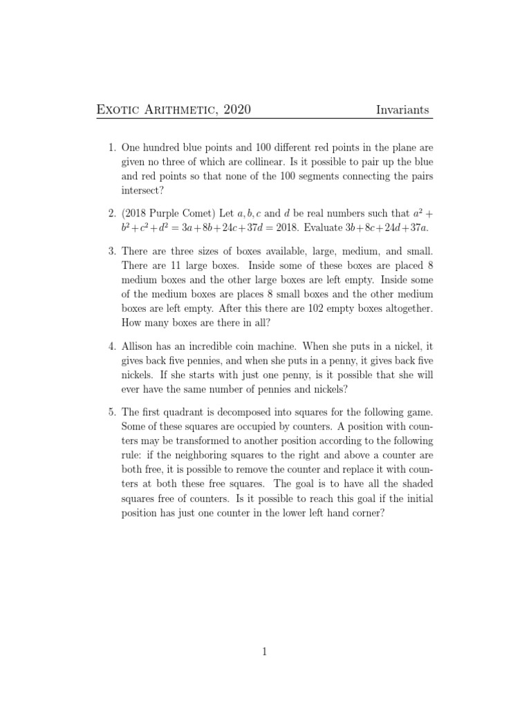 Invariants PDF | PDF | Mathematical Analysis | Algebra