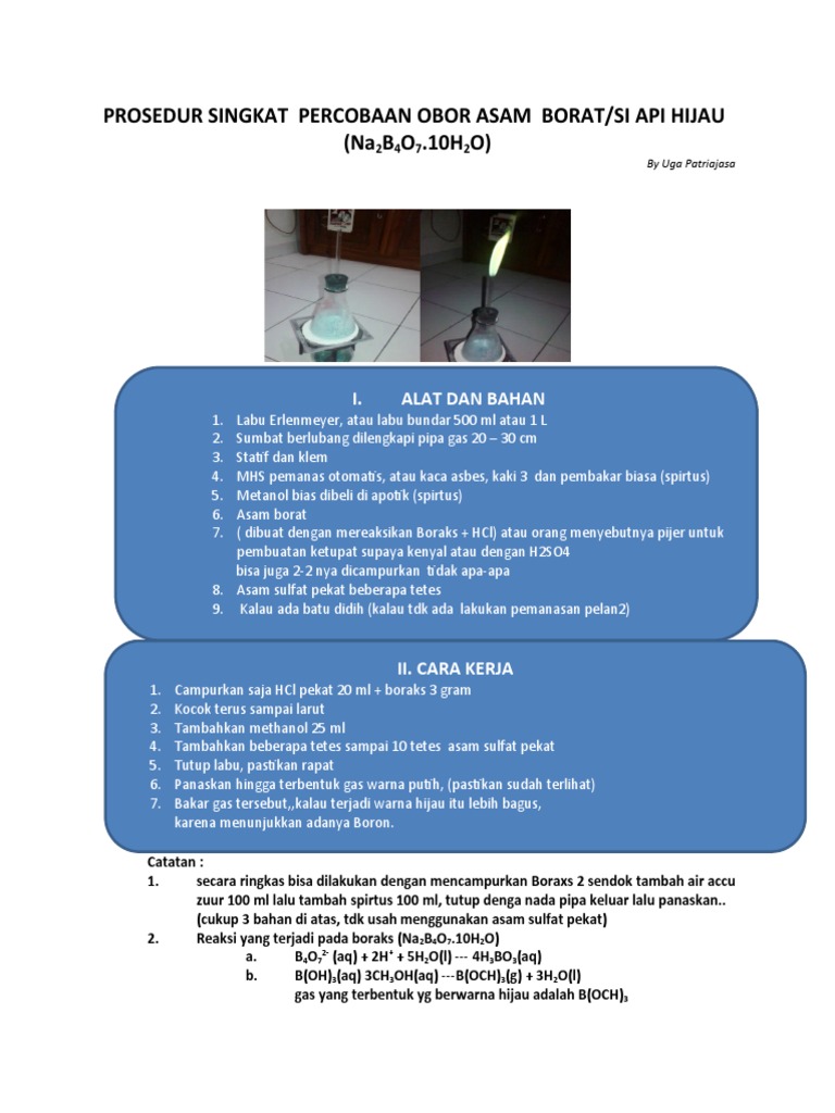 Reaksi Api Hijau | PDF