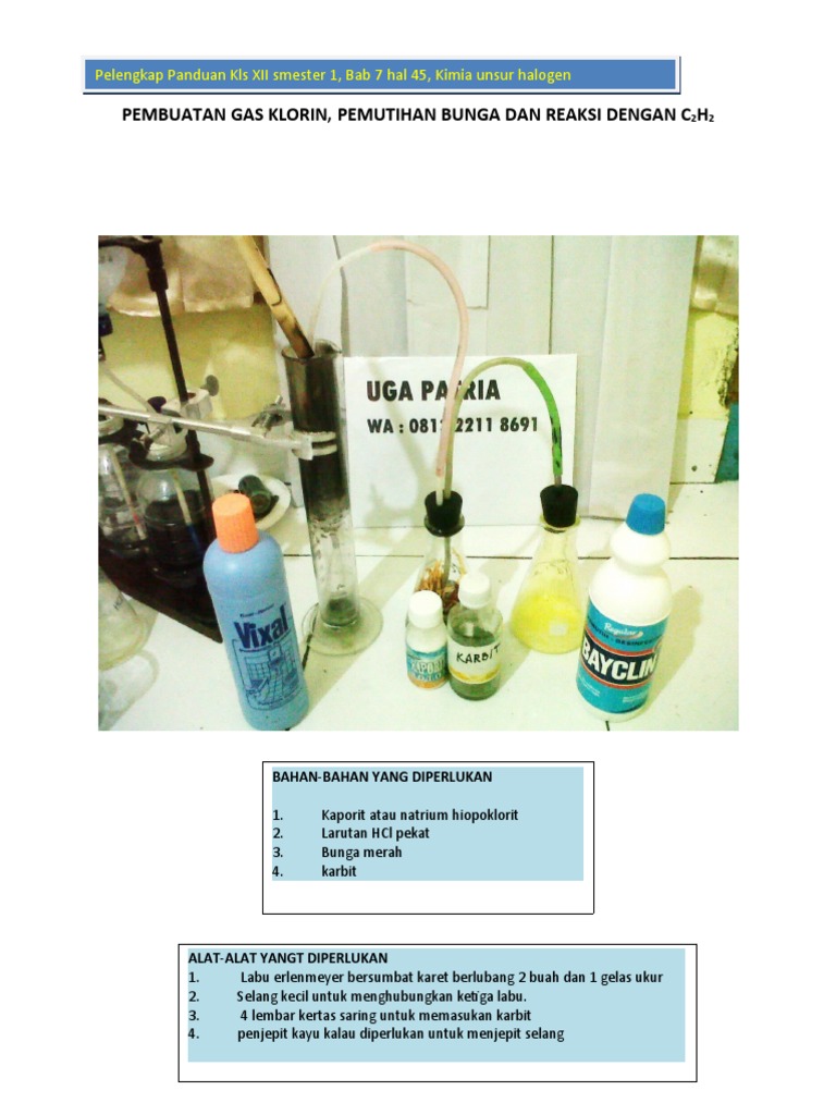Kimia Unsur Gas Klorin | PDF