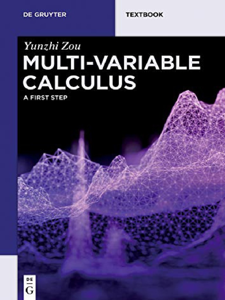 Multi-Variable Calculus A First Step PDF | PDF | Derivative | Cartesian ...