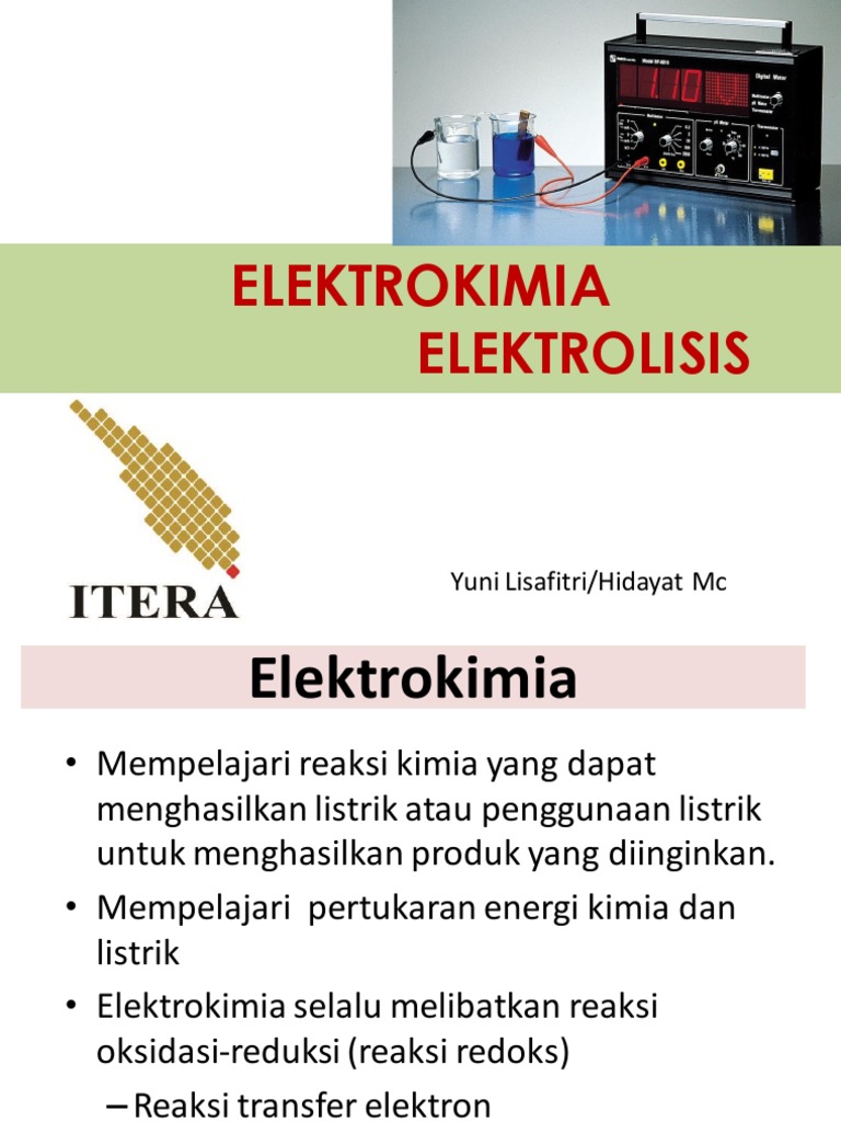 Dasar-Dasar Elektrokimia dan Reaksi Redoks | PDF