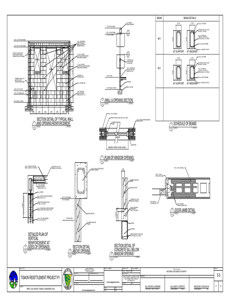 Row House Plan | PDF | Beam (Structure) | Window