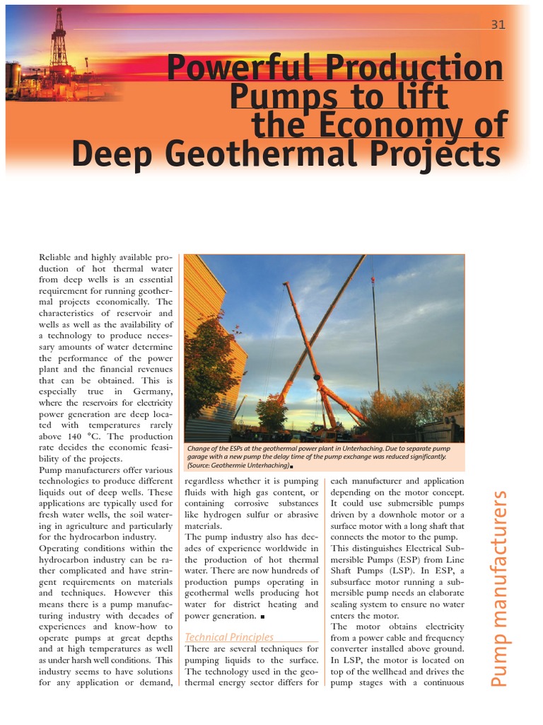 Geothermal Pump Solutions | PDF | Geothermal Energy | Pump
