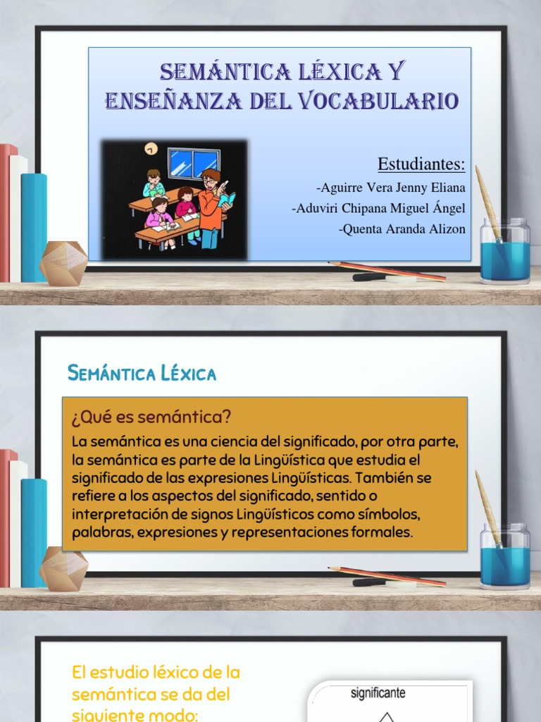 Semántica y Enseñanza Del Lexico PDF | PDF | Palabra | Léxico