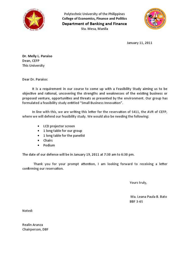 Reservation Letter | PDF