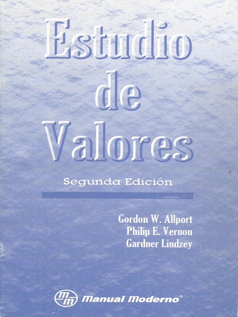 Test de Valores Allport PDF | PDF