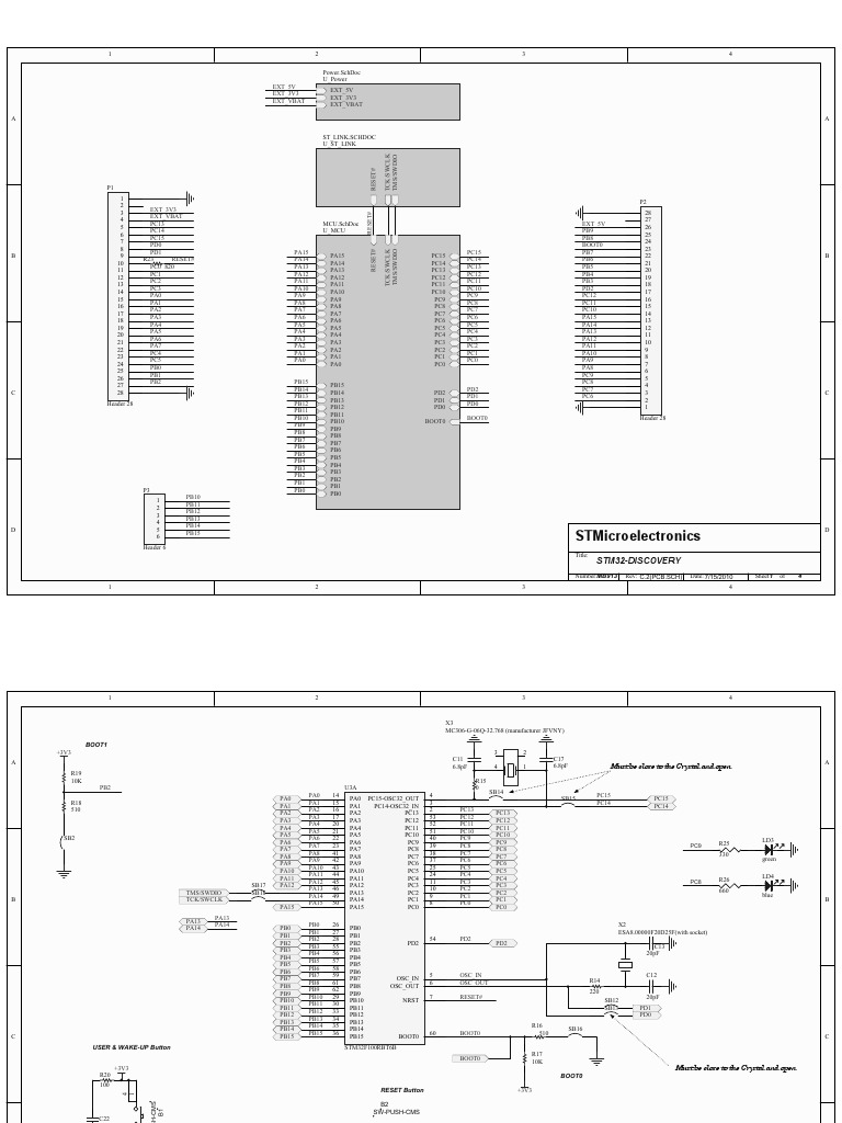 STM32-DISCOVERY Schematic | PDF