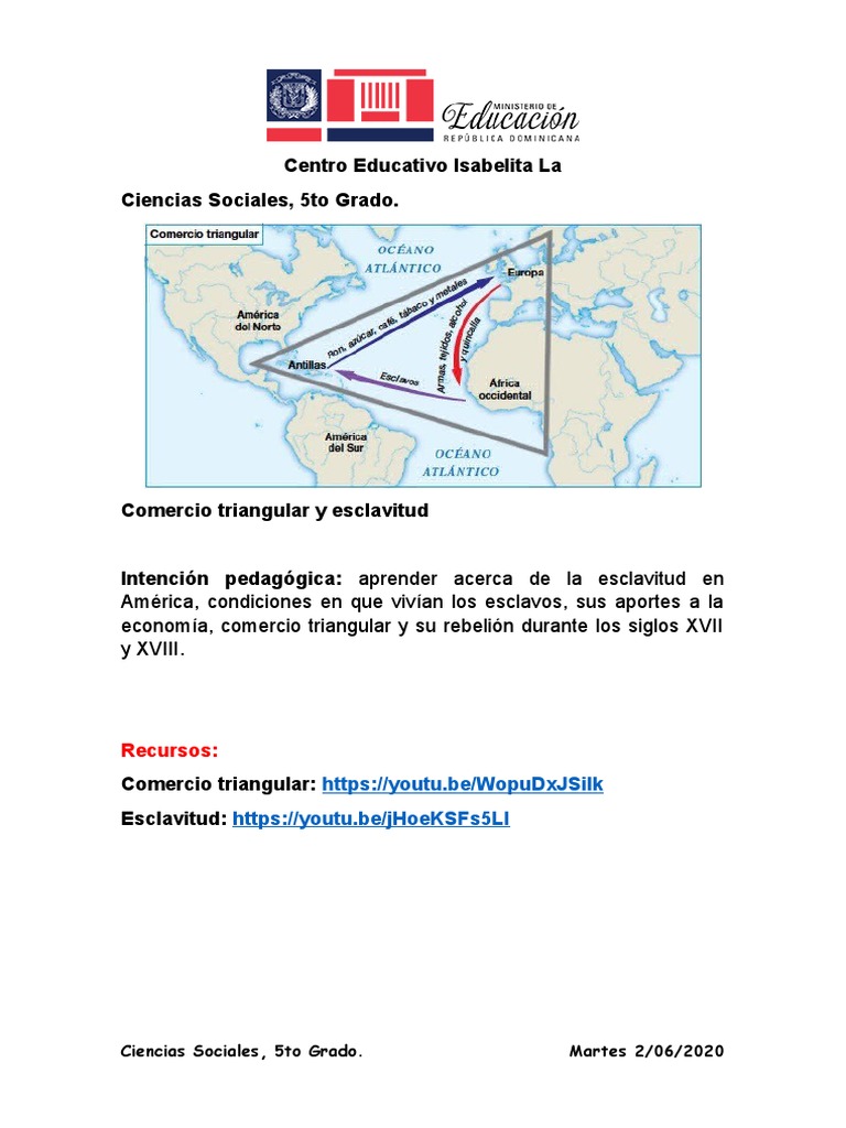 Comercio Triangular y Esclavitud | PDF | Esclavitud | Viajes por Europa