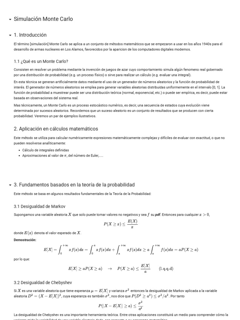 Método Monte Carlo v1.0 P55.ipynb - Colaboratory | PDF | Teoría de la ...