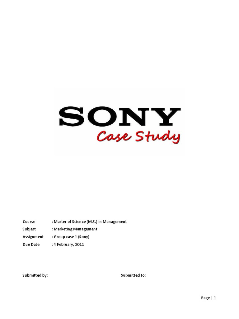 Sony Case Study PDF | PDF | Sony | Business