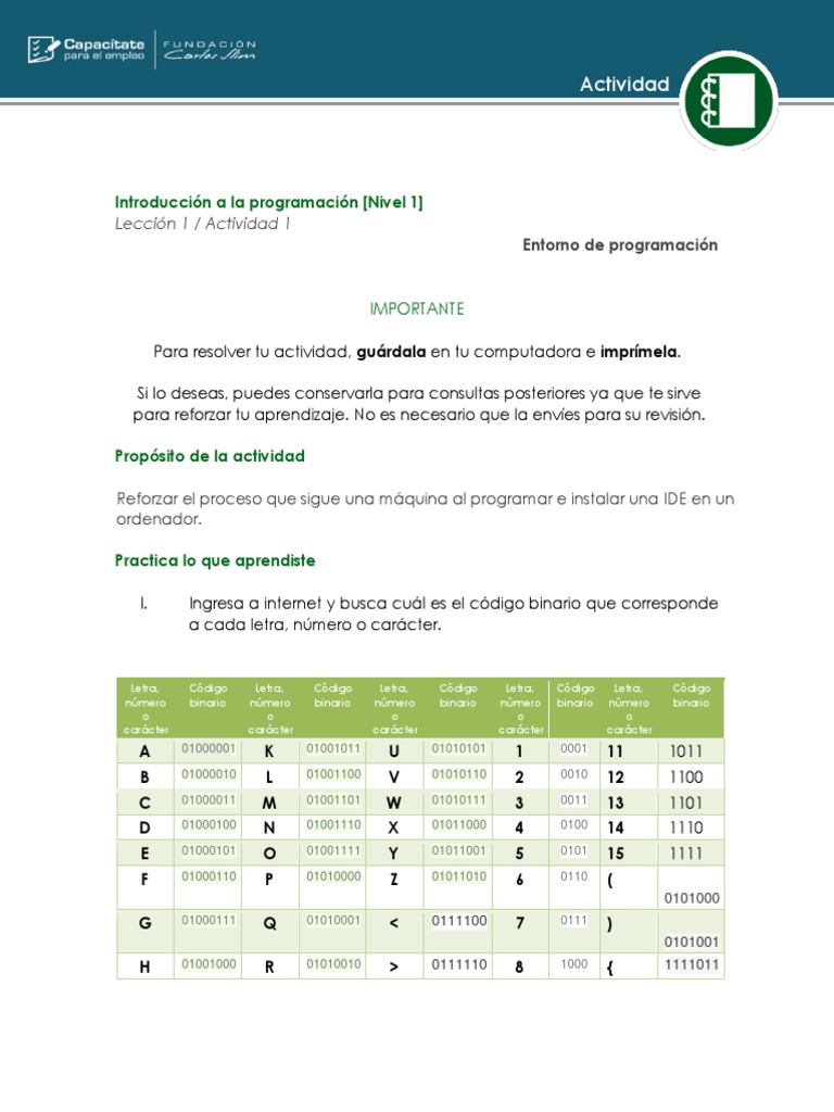 Exploring Programming Fundamentals | PDF | Entorno de desarrollo ...