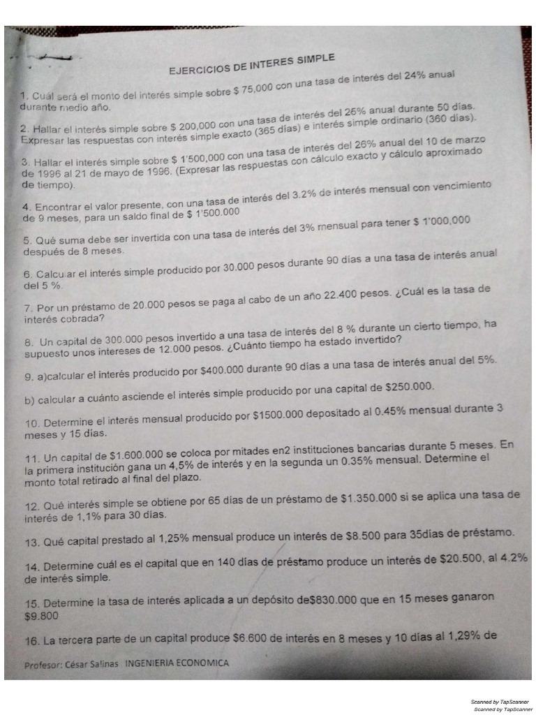 Ejercicios Ingeco | PDF