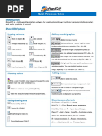 Aseprite Quick Reference - Cheat Sheet | PDF | Computing