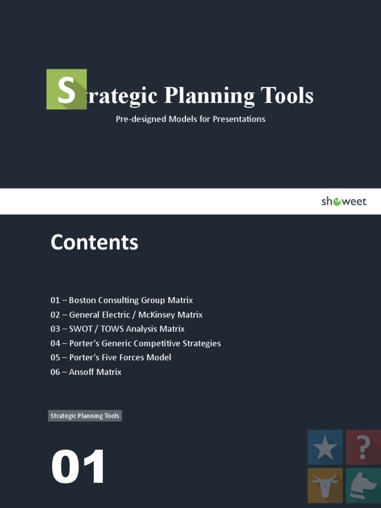 Trategic Planning Tools: Pre-Designed Models For Presentations | PDF ...
