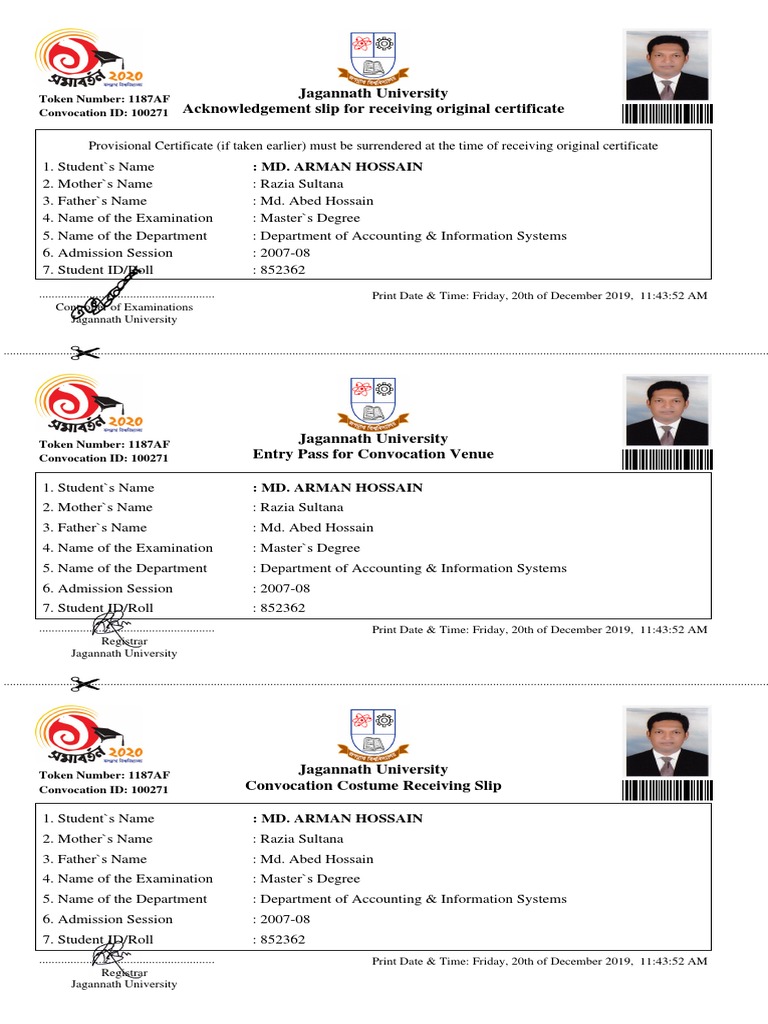 Convocation Entry | PDF | Academia | Educational Stages