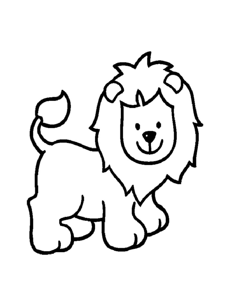 Leon para Colorear | PDF