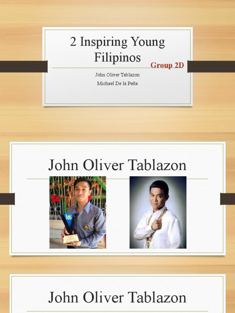 2 Inspiring Young Filipinos | PDF | Hope | Business