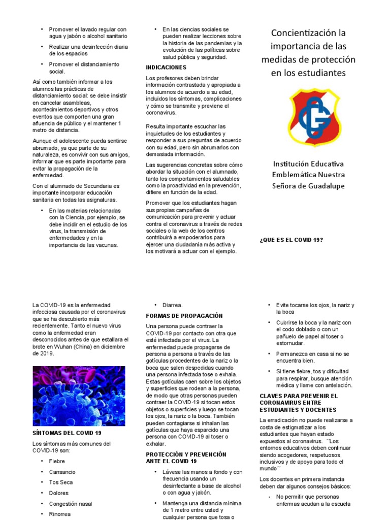 Triptico | PDF | Enfermedades y trastornos | Ciencias de la Salud