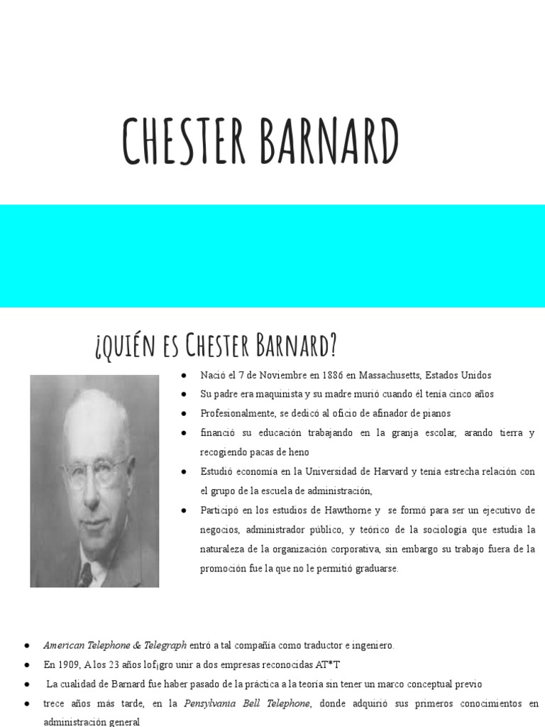 CHESTER Barnard | PDF | Science | Ciencia humana