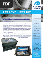 ASTM 380 Ferroxyl Test Procedure | PDF