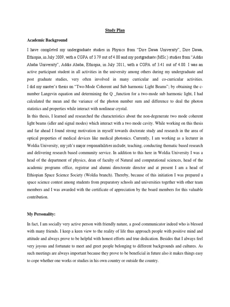 CSC Study Plan For 2019 PDF | PDF | Photonics | Medical Imaging