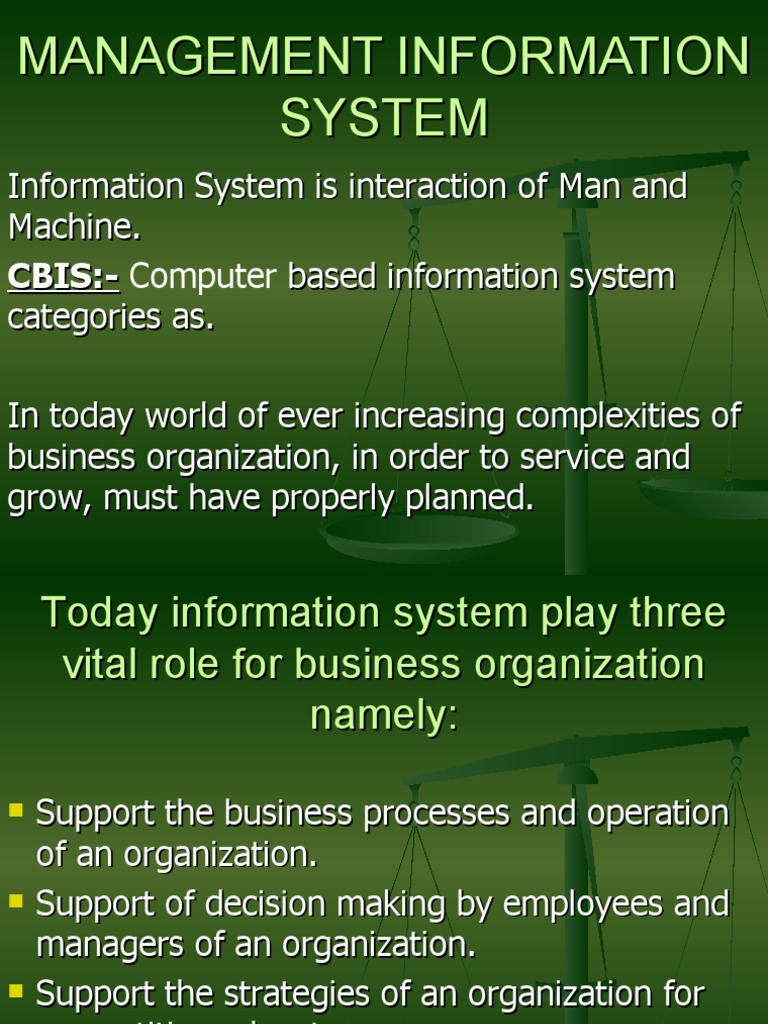 Management Information System1 | PDF | Enterprise Resource Planning ...