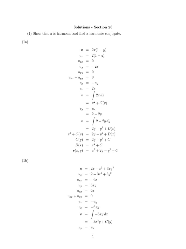 26 Solutions | PDF | Calculus | Multivariable Calculus