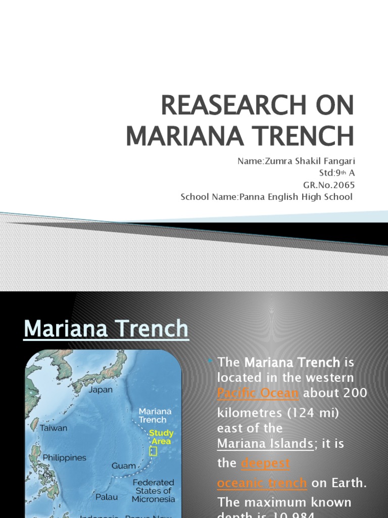 Reasearch On Mariana Trench | PDF | Mariana Islands | Oceanography