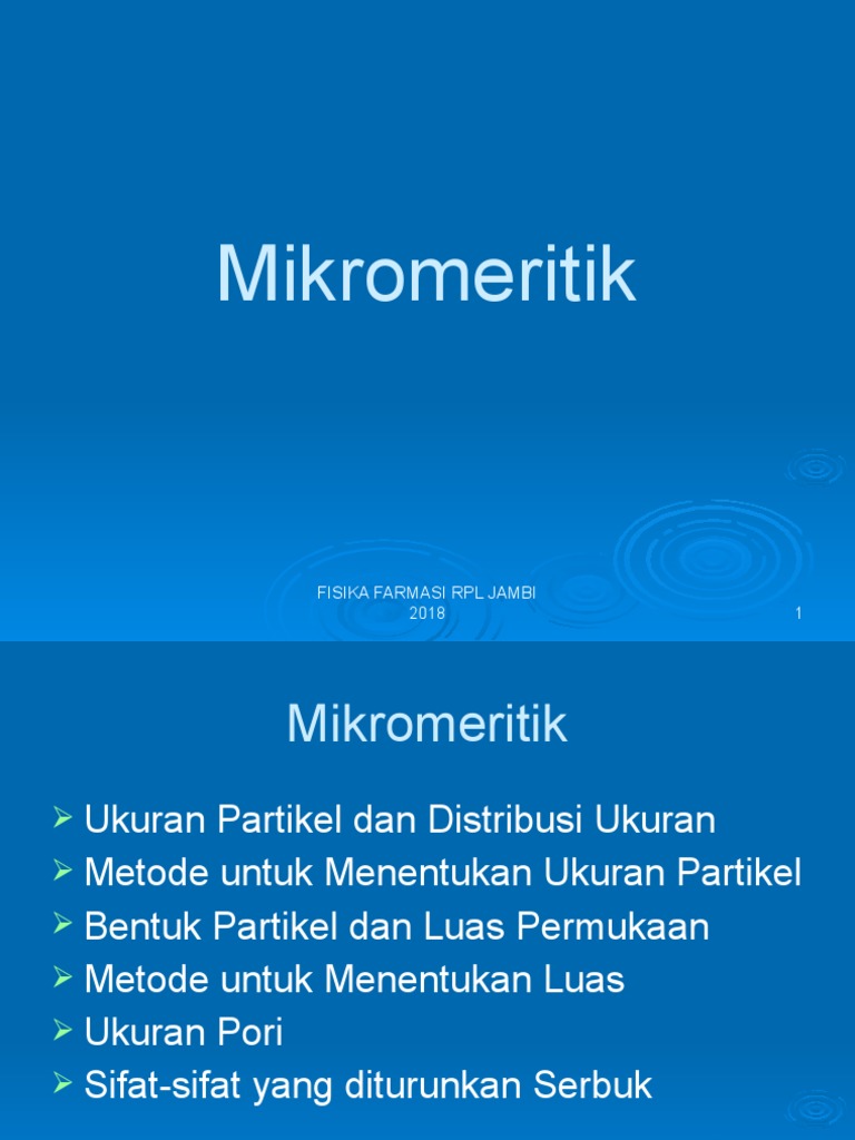Mikromeritik | PDF