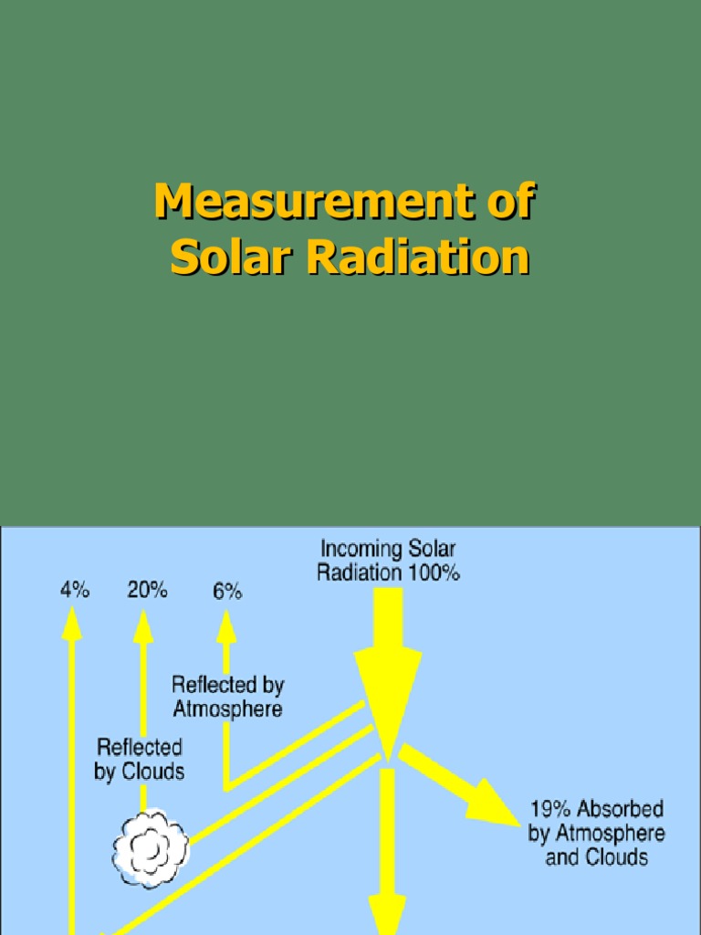 Measurement of Solar Radiation | PDF | Meteorology | Physical Phenomena