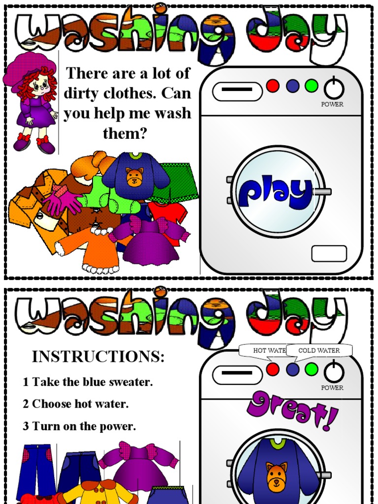 There Are A Lot of Dirty Clothes. Can You Help Me Wash Them? | PDF