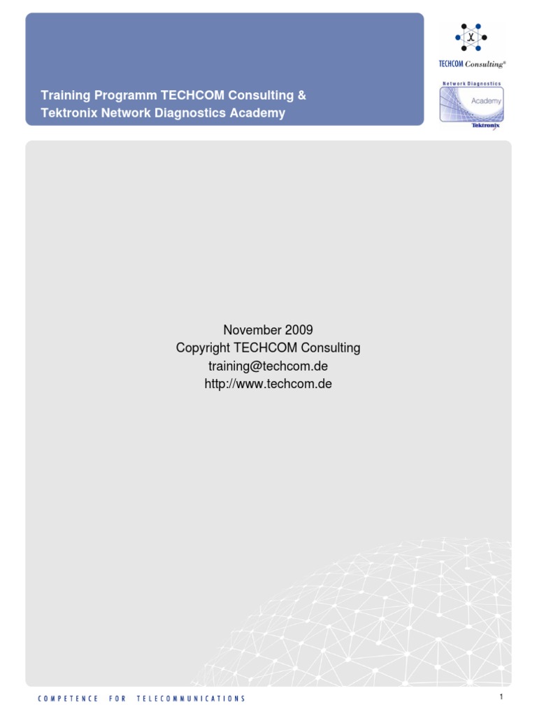Tektronix Training Guide Line | PDF | High Speed Packet Access | Lte ...