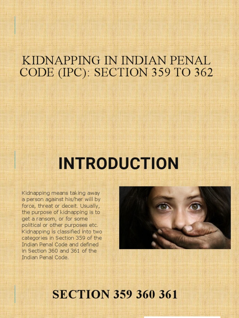 Kidnapping in Indian Penal Code (Ipc) | PDF | Kidnapping | Legal Guardian