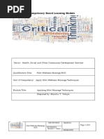 CBLM (1) Hilot Wellness Massage NC II | PDF | Competence (Human ...