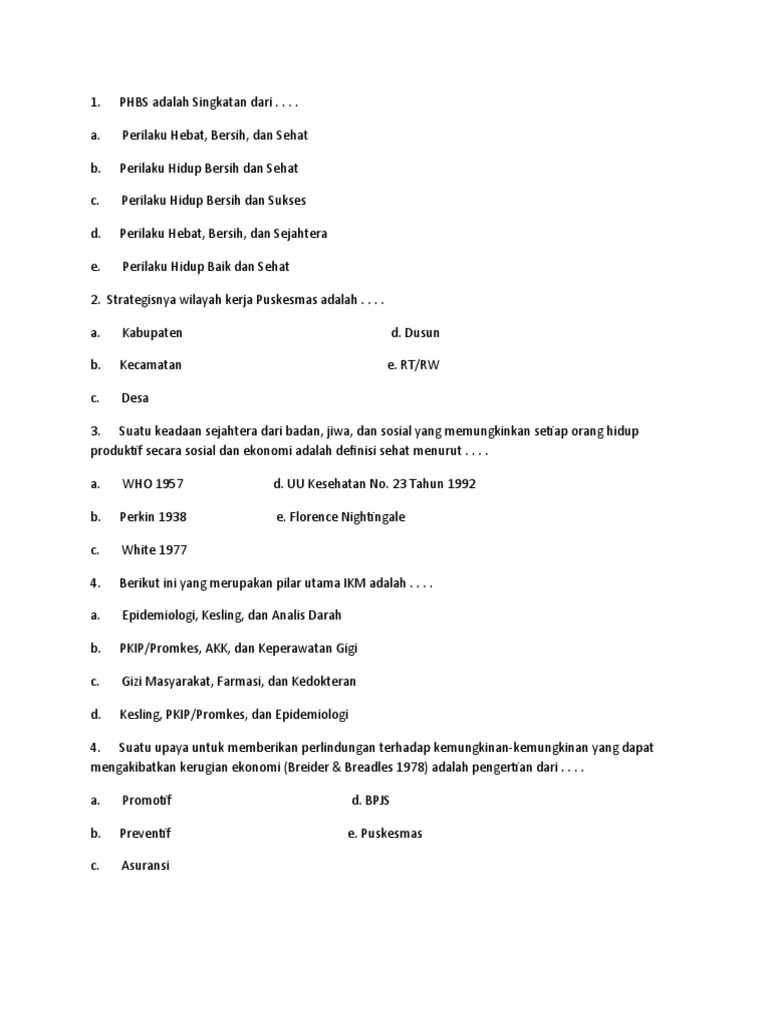 Panduan PHBS dan Kesehatan Puskesmas | PDF | Pengembangan Diri | Kesehatan Holistik