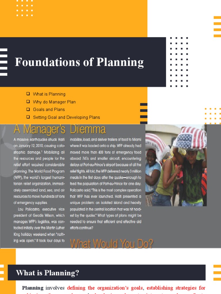 Chapter 5 - Foundations of Planning | PDF | Goal Setting | Goal