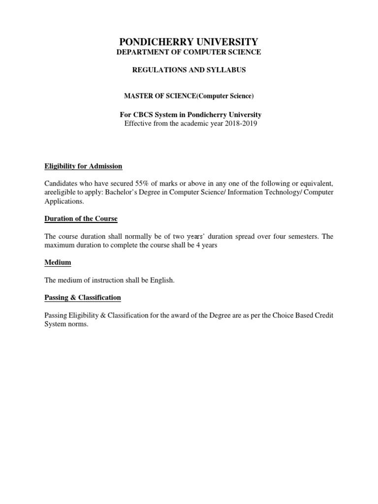 M.Sc. Curriculum N Syllabus | PDF | Apache Hadoop | Map Reduce