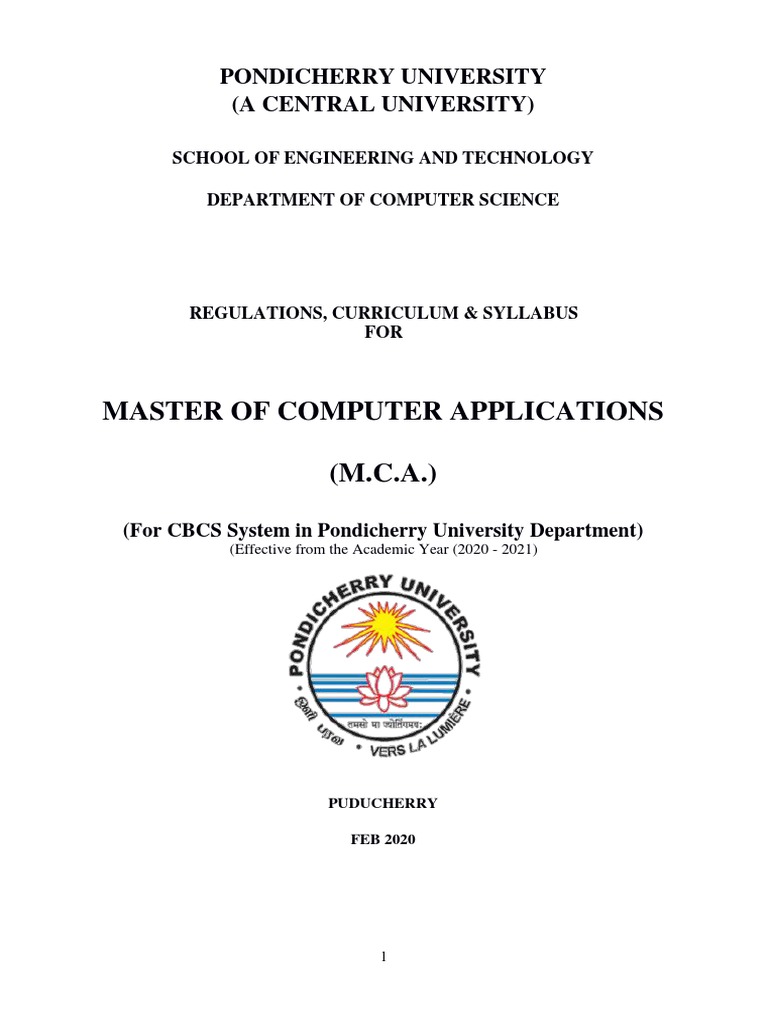 MCA Syllabus PDF | PDF | World Wide Web | Internet & Web
