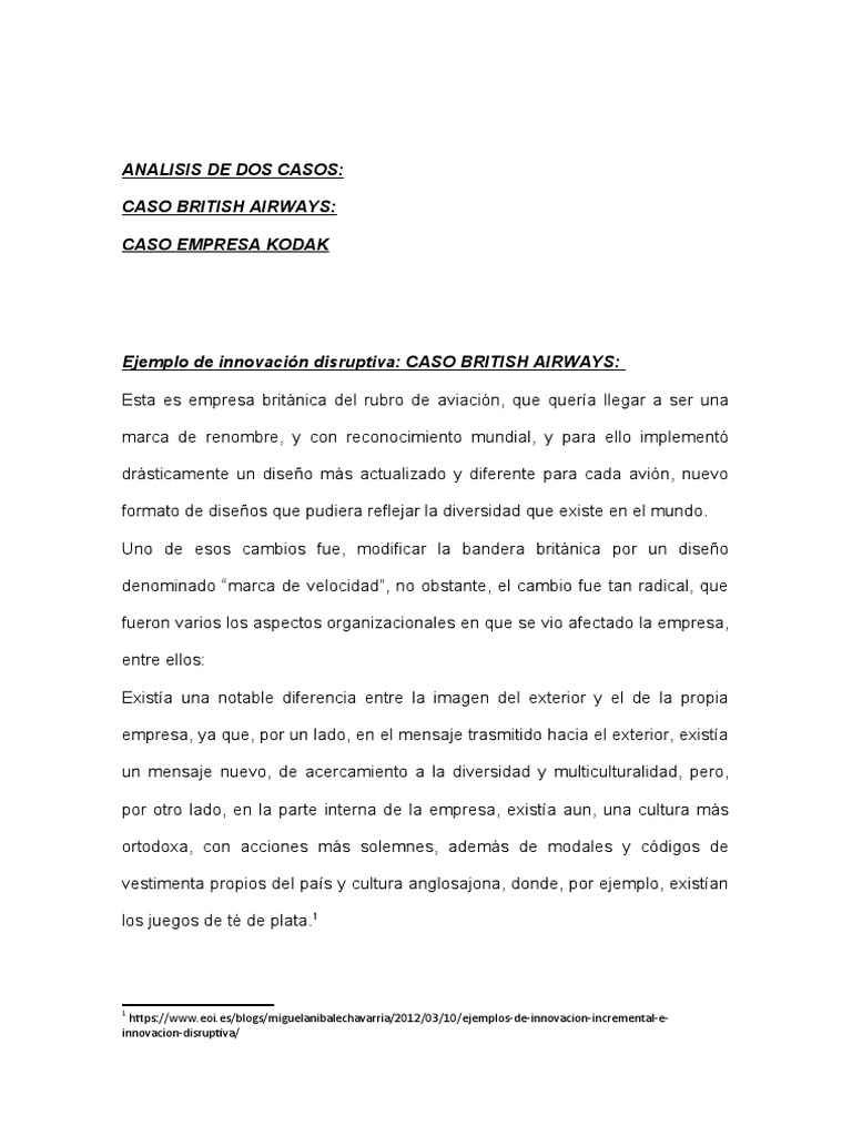 Análisis de Los Casos de Innovación Incremental Vs Innovación Radical | PDF | Innovación | Marca