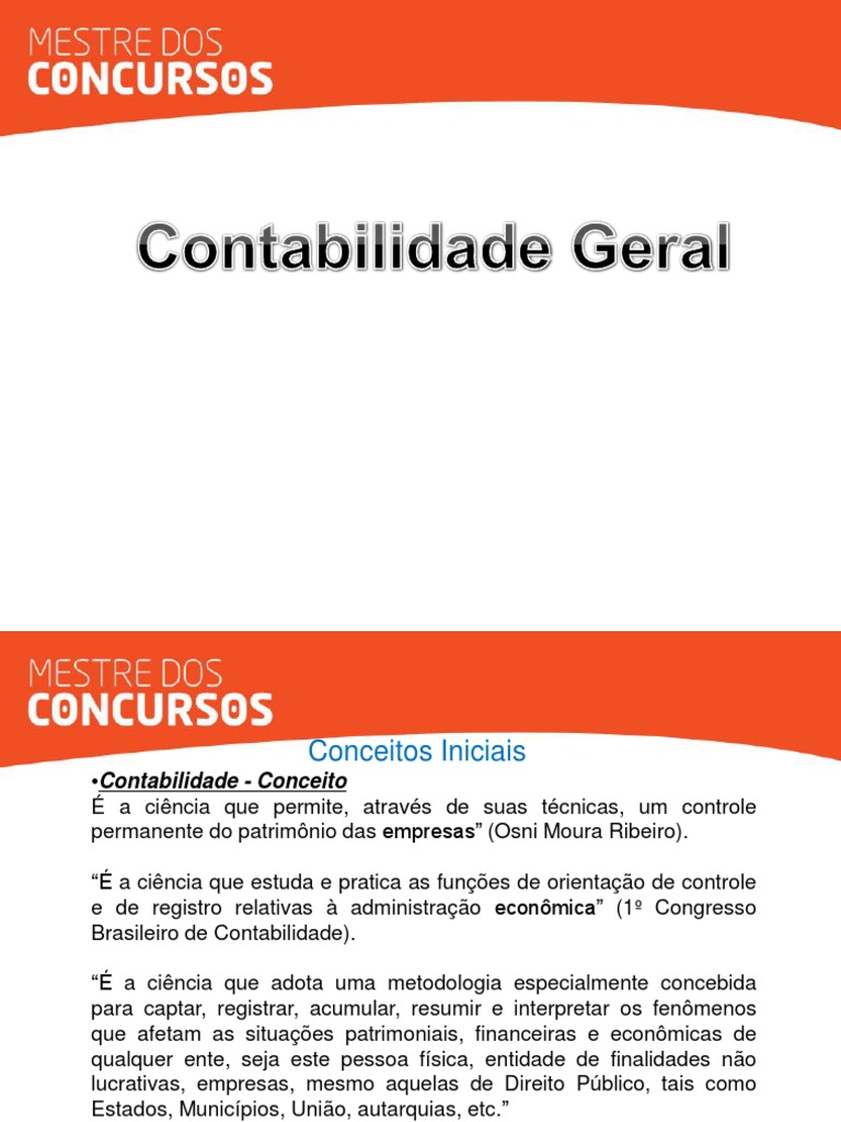 1 Contabilidade Mestre Dos Concursos | PDF | Relatório anual ...