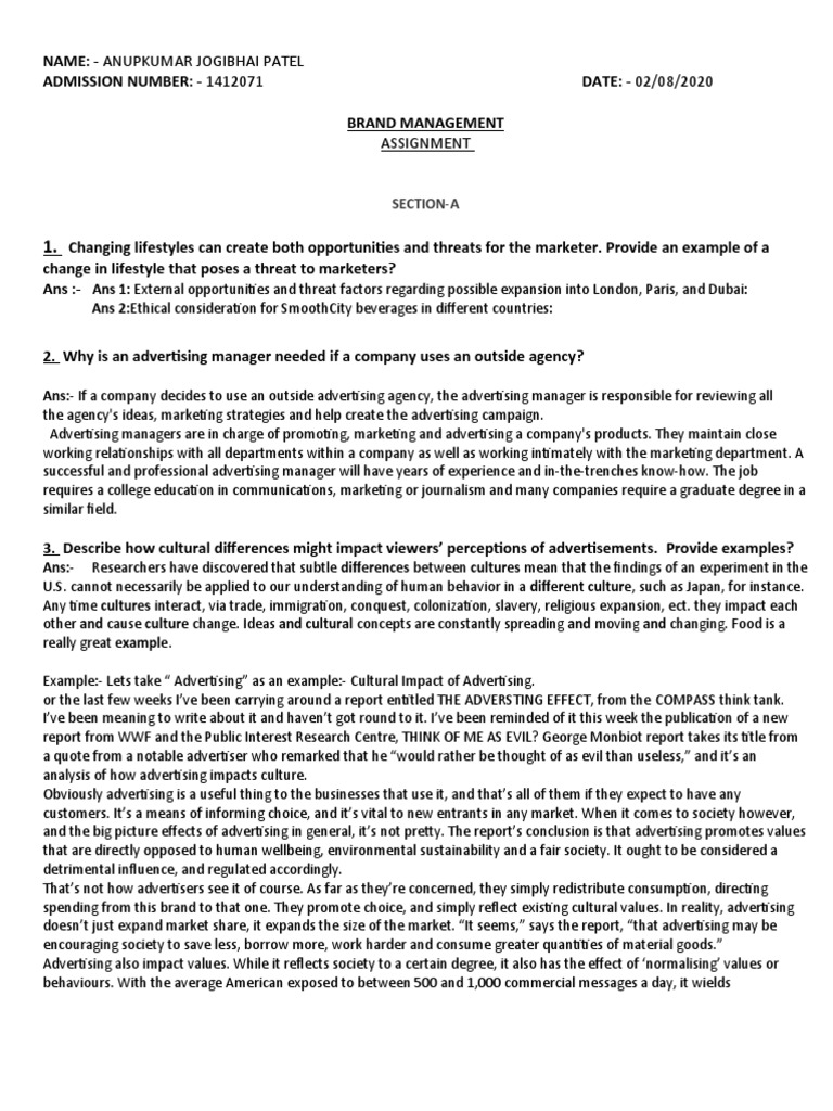 Brand Management | PDF | Advertising | Direct Marketing