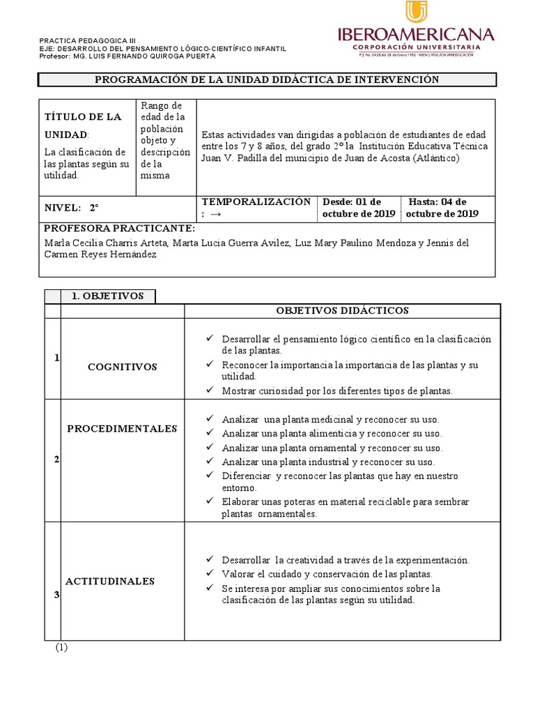 Clasificación de Plantas para Niños | PDF | Maestros | Science